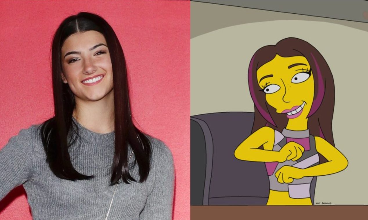 La tiktoker Charli D'Amelio è diventata un personaggio dei Simpson
