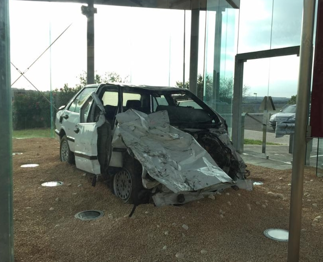 A Napoli in mostra i resti dell'auto su cui fu ucciso Giovanni Falcone