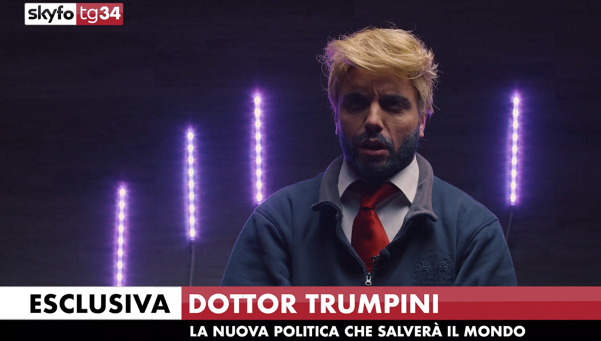 Pasquale Palma presenta il Dottor Trumpini, un po' Trump e un po' Salvini