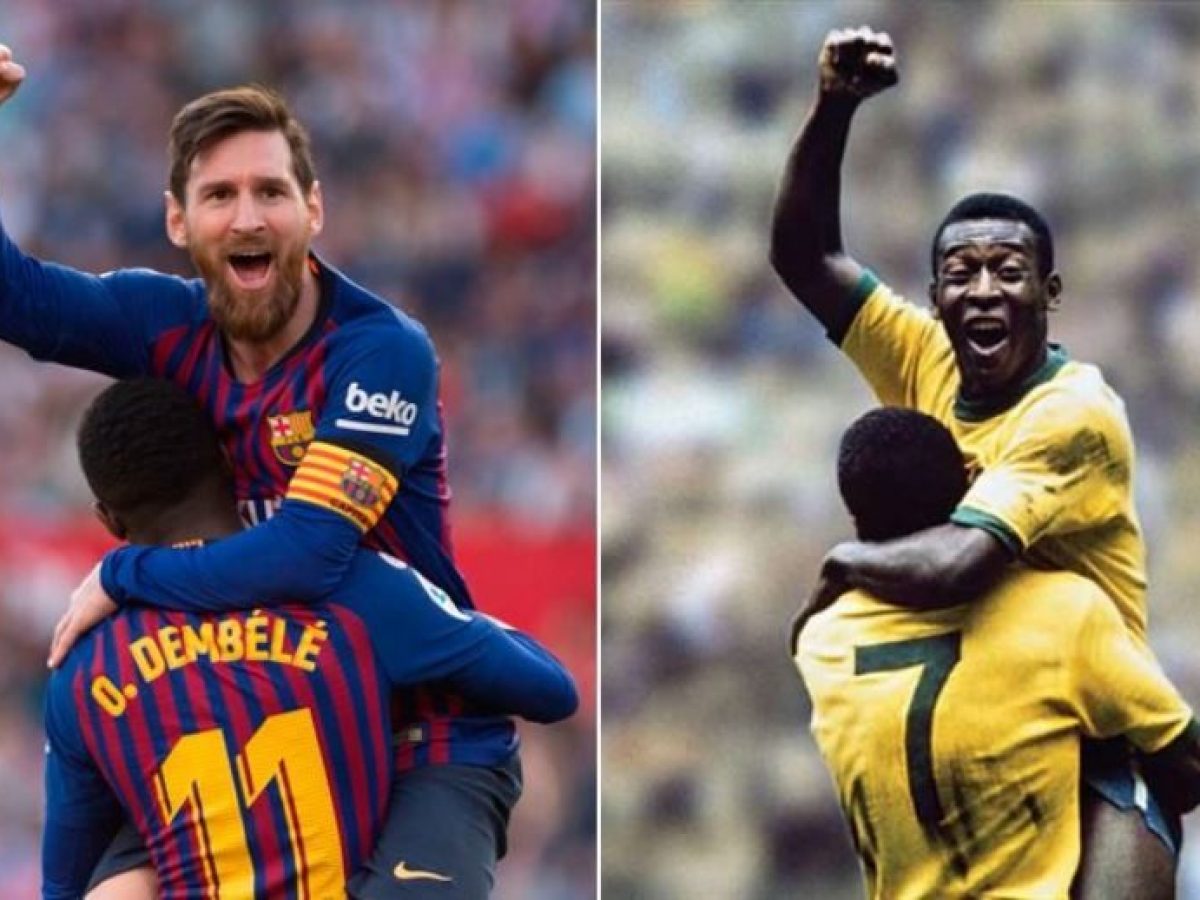 Lionel Messi come Pelè, la foto dell'esultanza che fa impazzire Barcellona